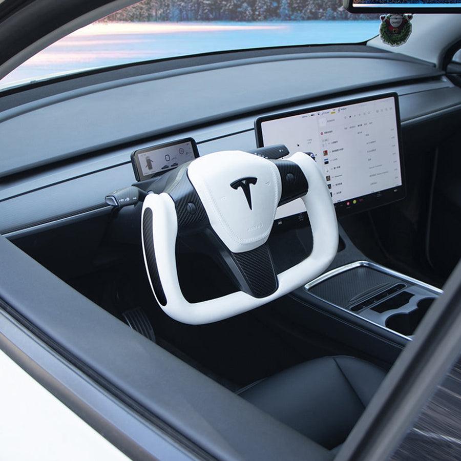 Model 3/Y Yoke Style Carbon Fiber Steering Wheel
