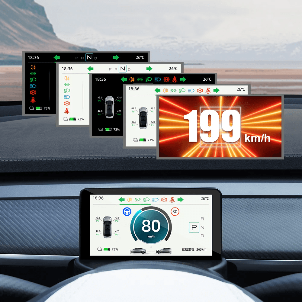 Model 3/Y 5.16-inch Mini Dash Screen Display for Tesla – Evooor